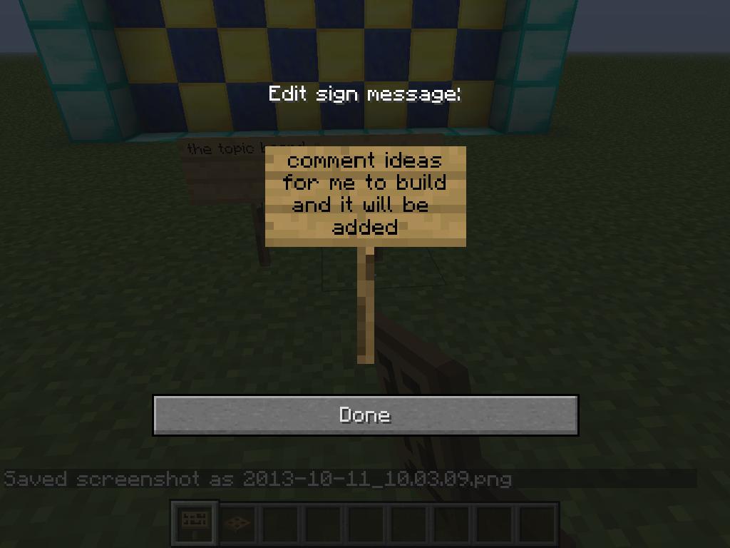 topic board Minecraft Map