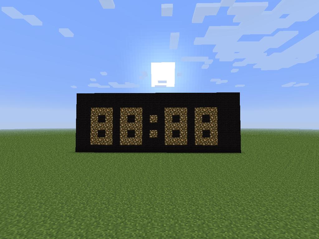 working redstone clock Minecraft Map