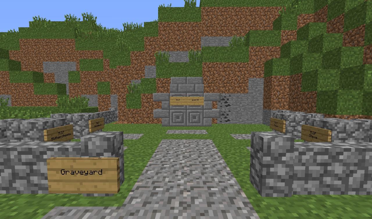 Settlement /w Graveyard spawnpoint! Minecraft Map