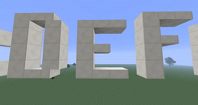 Letters Minecraft Map