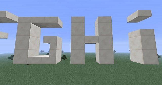 Letters Minecraft Map