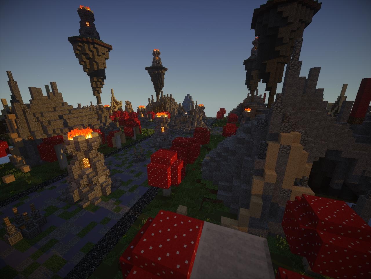 Mushroom Lanes (The Walls) Minecraft Map