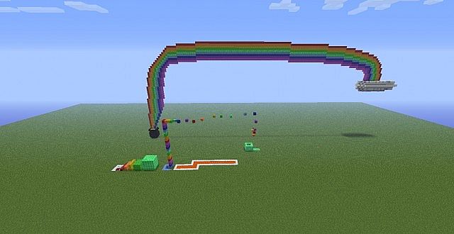Rainbow Parkour Minecraft Map
