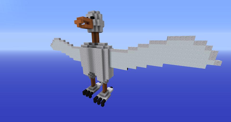 Seagull 3D Art Minecraft Map