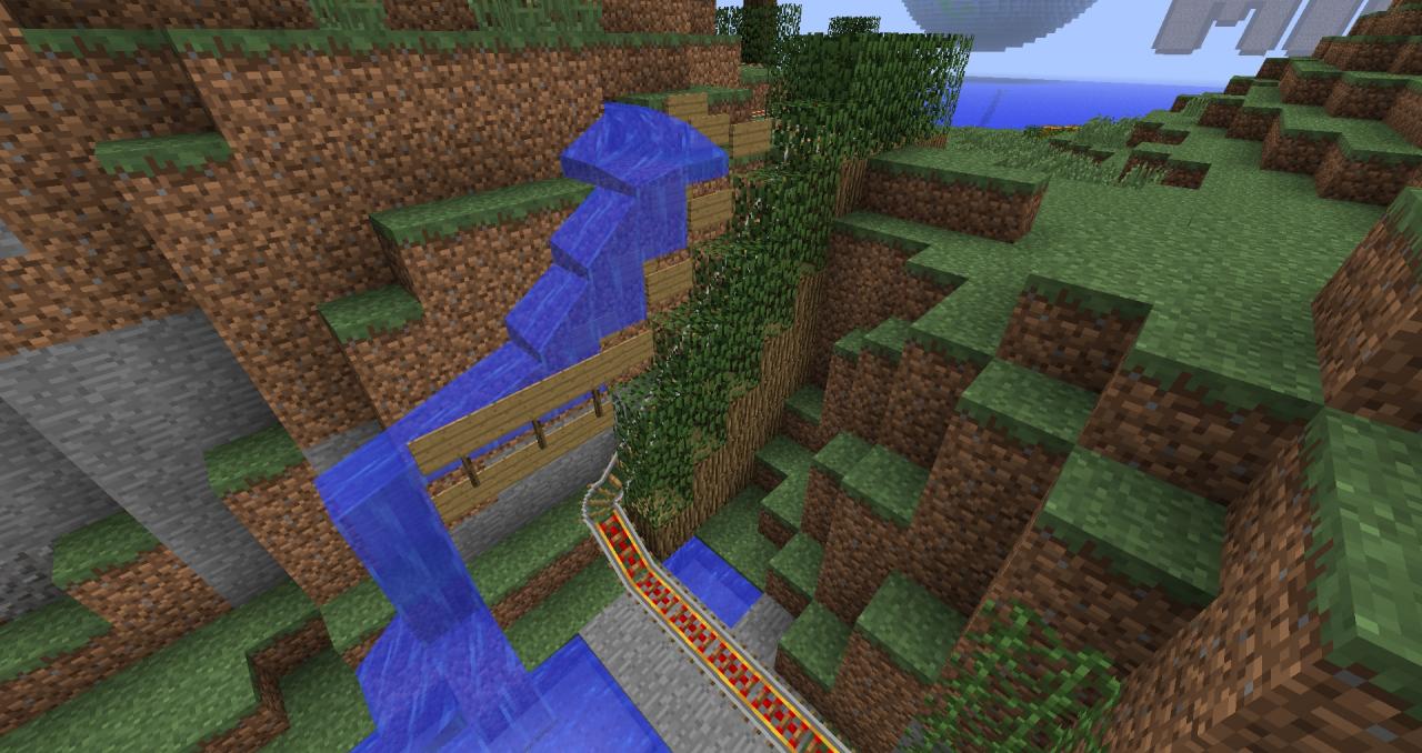 TPing roll-a-coster Minecraft Map