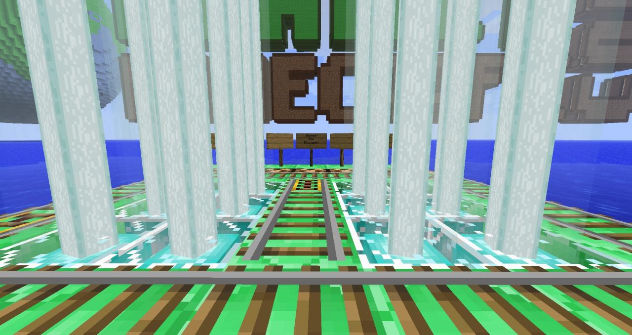 TPing roll-a-coster Minecraft Map