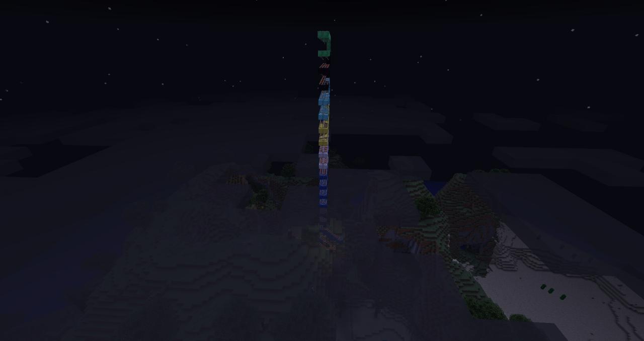 TPing roll-a-coster Minecraft Map