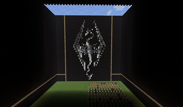 Skyrim theme tune with noteblocks Minecraft Map