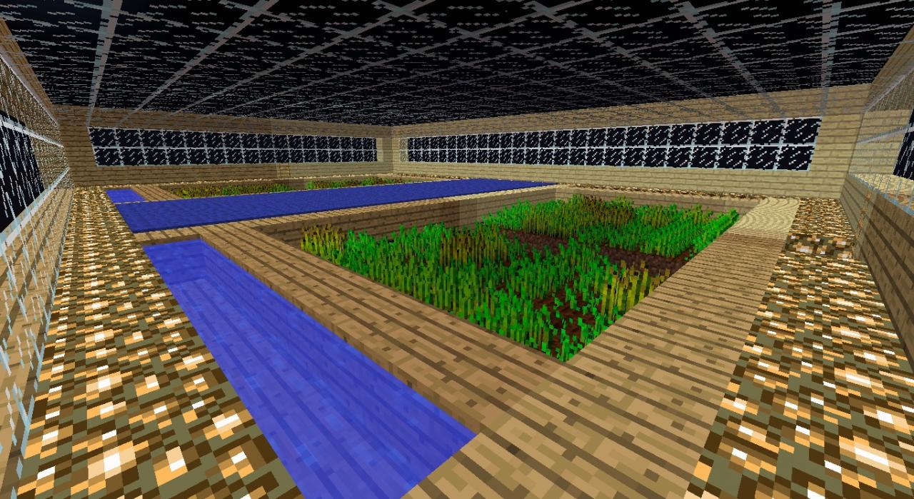 Floating Wheat Farm Tower Minecraft Map
