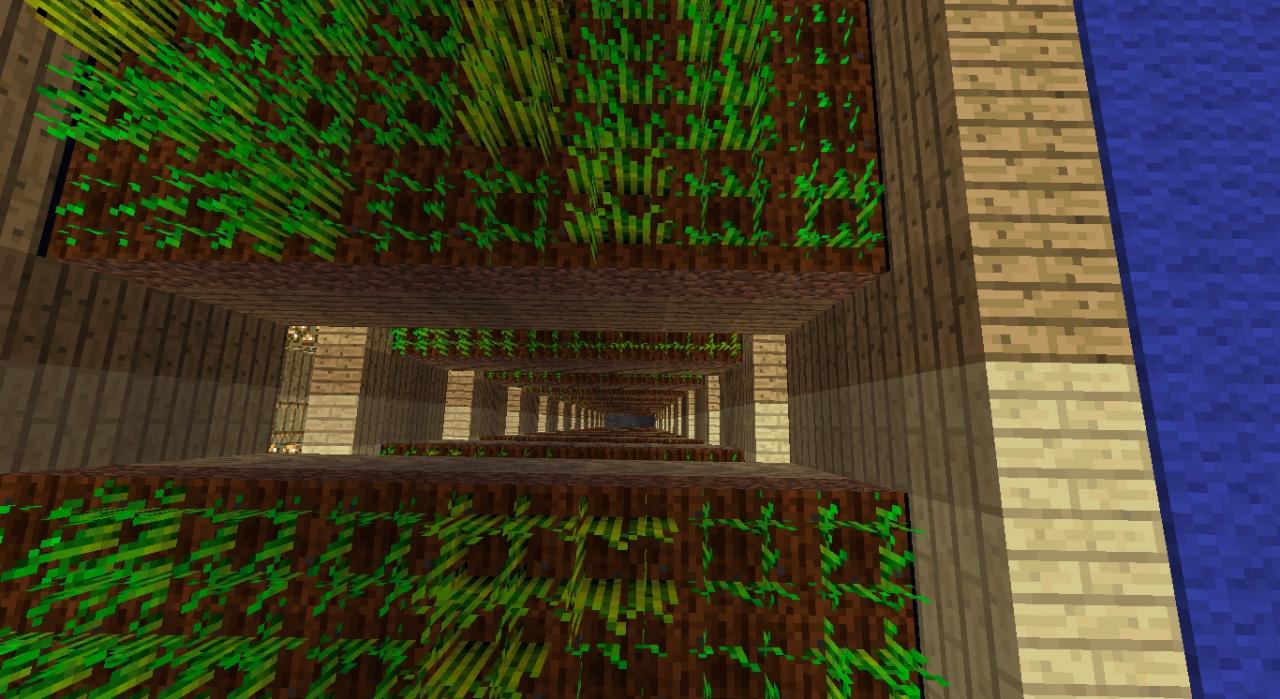 Floating Wheat Farm Tower Minecraft Map