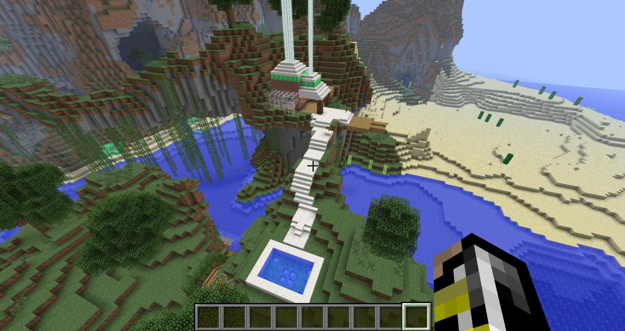 TPing roll-a-coster Minecraft Map