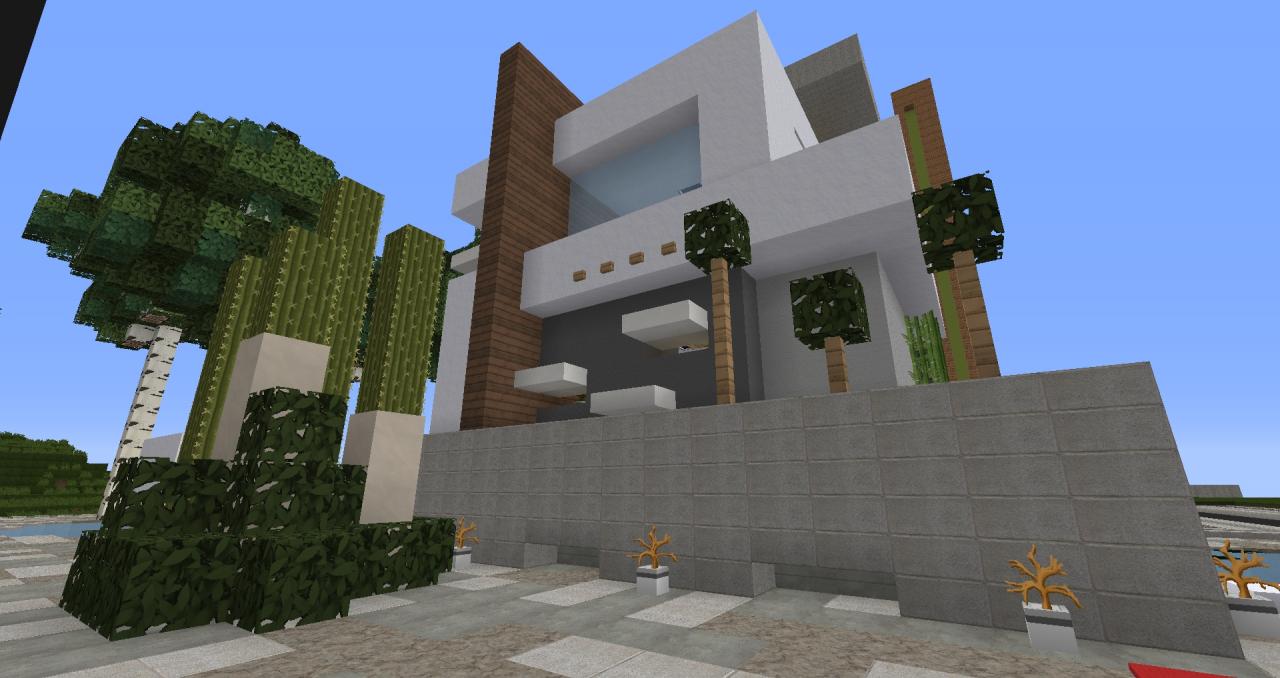 - Techno - minimalistic home Minecraft Map