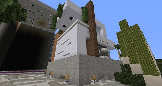 - Techno - minimalistic home Minecraft Map