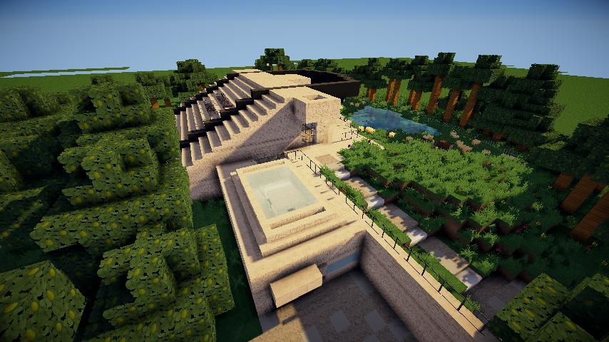 | Zen | Modern House Minecraft Map