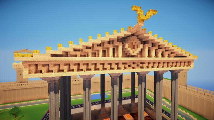 The Temple of Zeus ~ The Troy Build Minecraft Map
