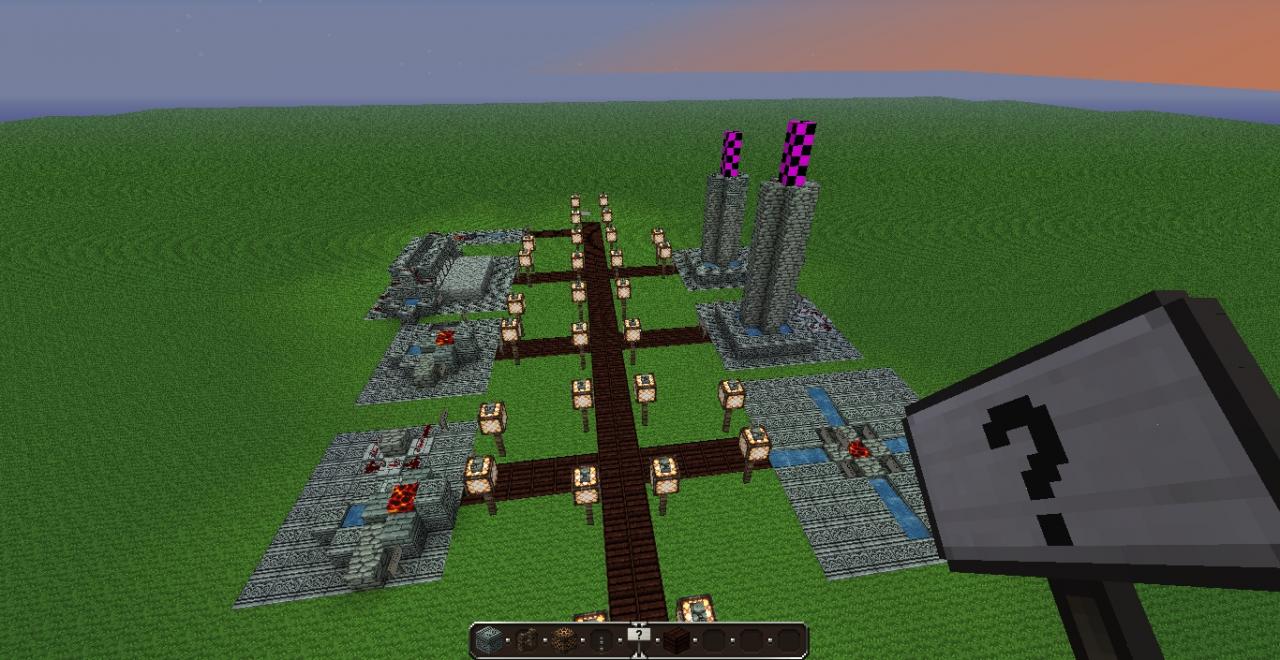 sky block farms and generators Minecraft Map