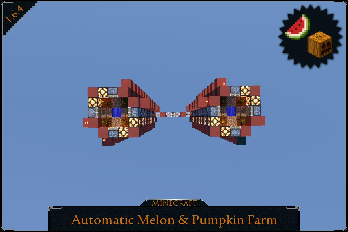 [1.6.4] Automatic Melon & Pumpkin Farm Minecraft Map