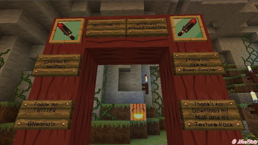 NeoPlaiz HORROR Rollercoaster Minecraft Map