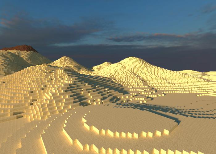 Desert: Custom Terrain Minecraft Map