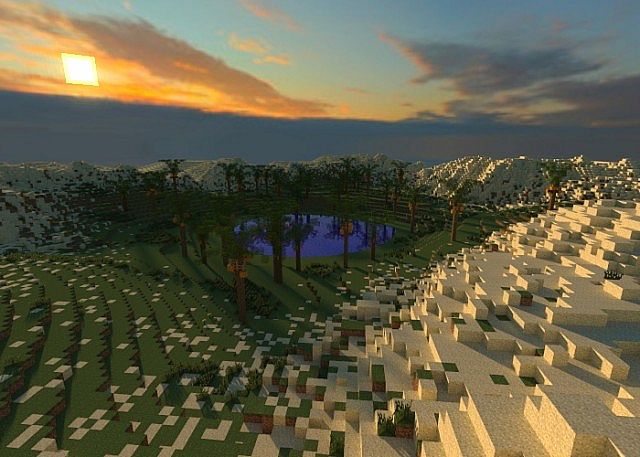 Desert: Custom Terrain Minecraft Map