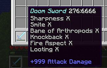 The Doom Sword Survival Minecraft Map