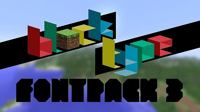 Block Type - Fontpack 3! A 'weekly' fontpack installment! Minecraft Map