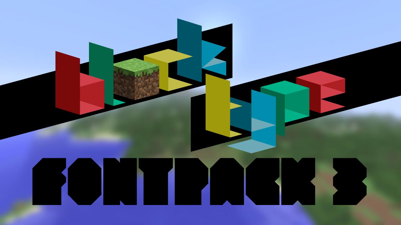 Block Type - Fontpack 3! A 'weekly' fontpack installment! Minecraft Map