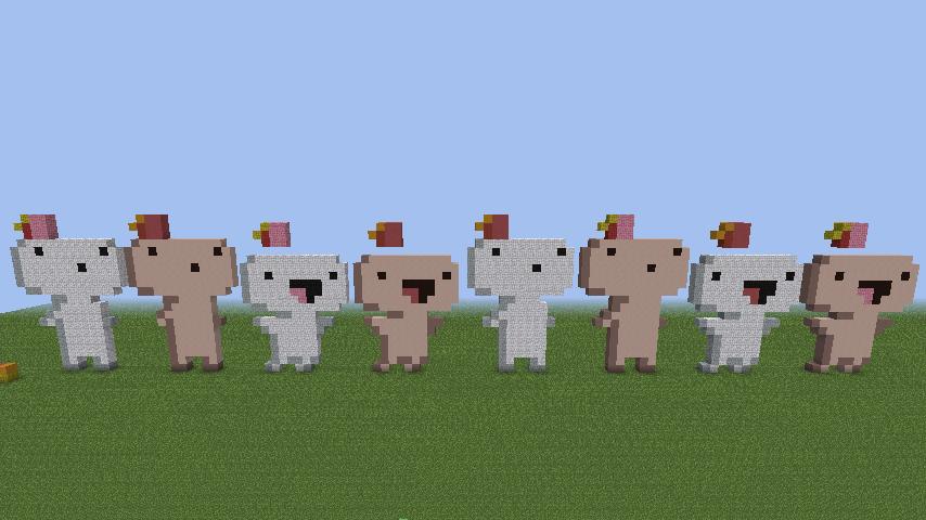 Fez Pixel Art Minecraft Map