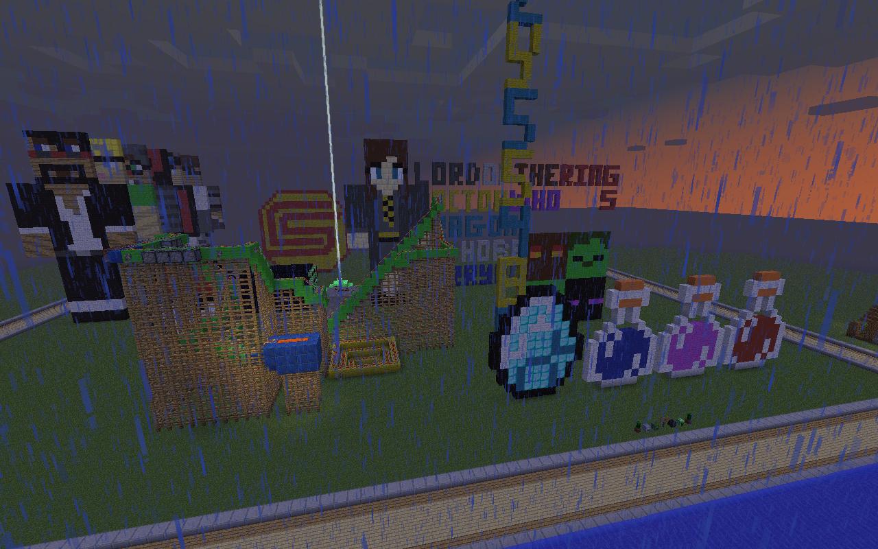 pixel art Minecraft Map