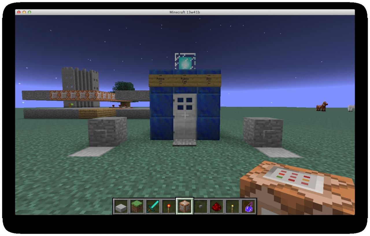 Real, working TARDIS Minecraft Map
