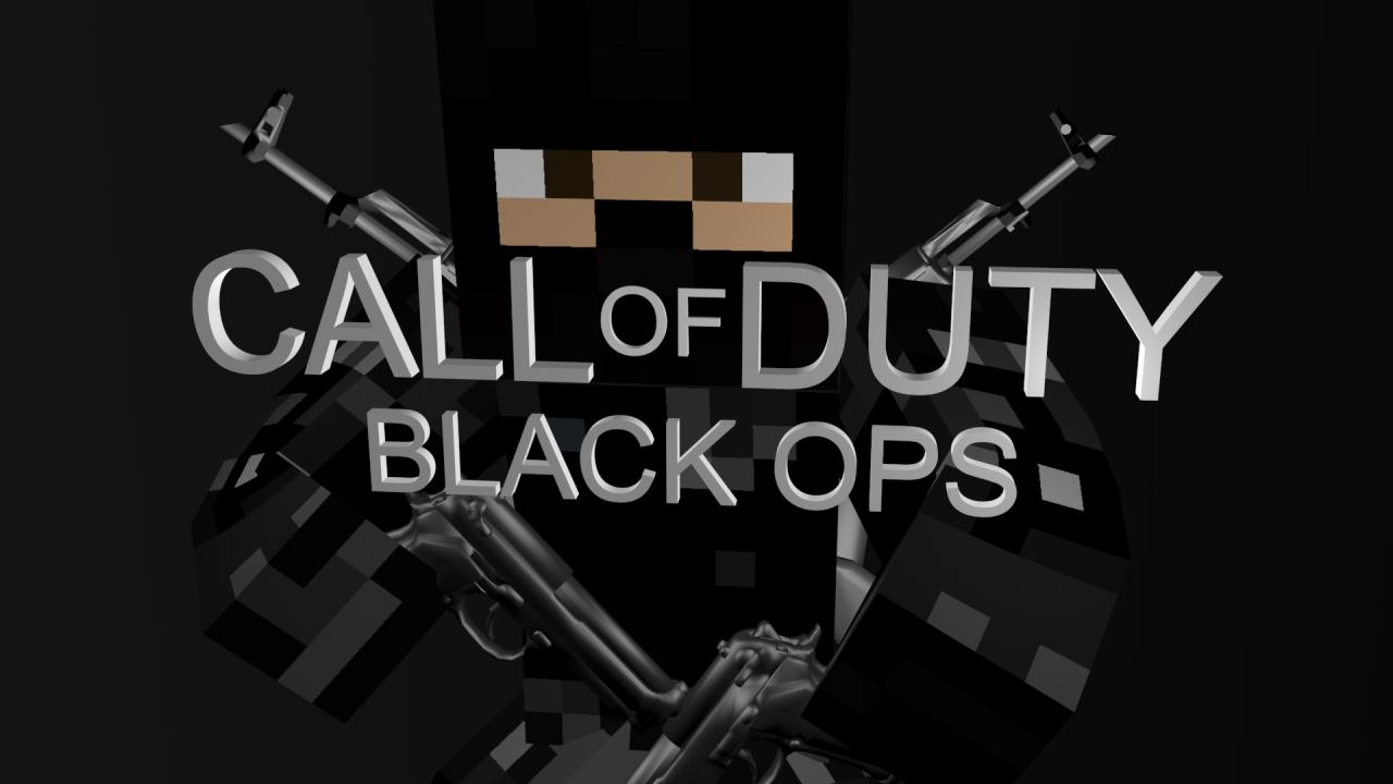 Call of Duty Black Ops 3D Art Minecraft Project