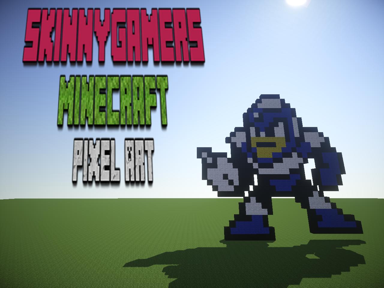 Flash Man Pixel Art Minecraft Map