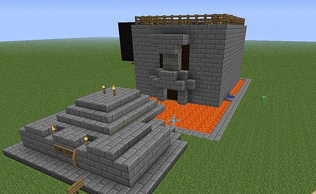 redstone related path to the castle Minecraft Map