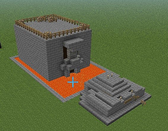 redstone related path to the castle Minecraft Map