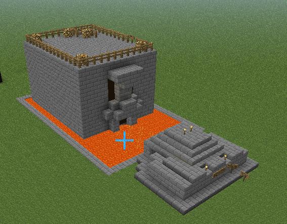 redstone related path to the castle Minecraft Map