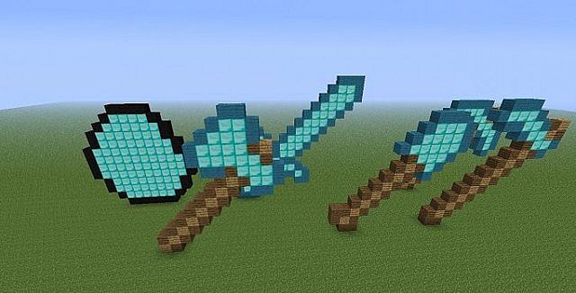 Diamond Art 3D Minecraft Map