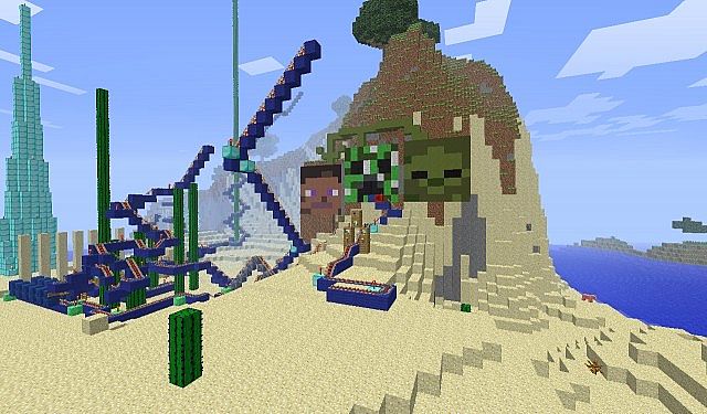 Cactus Rollercoaster Minecraft Map