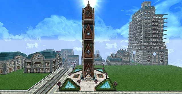 A small unnamed monument tower Minecraft Map
