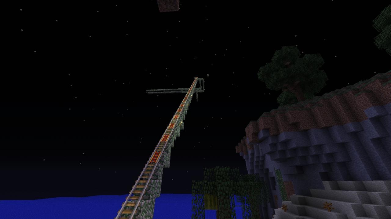 Fun and then peacefull rollercoaster Minecraft Map