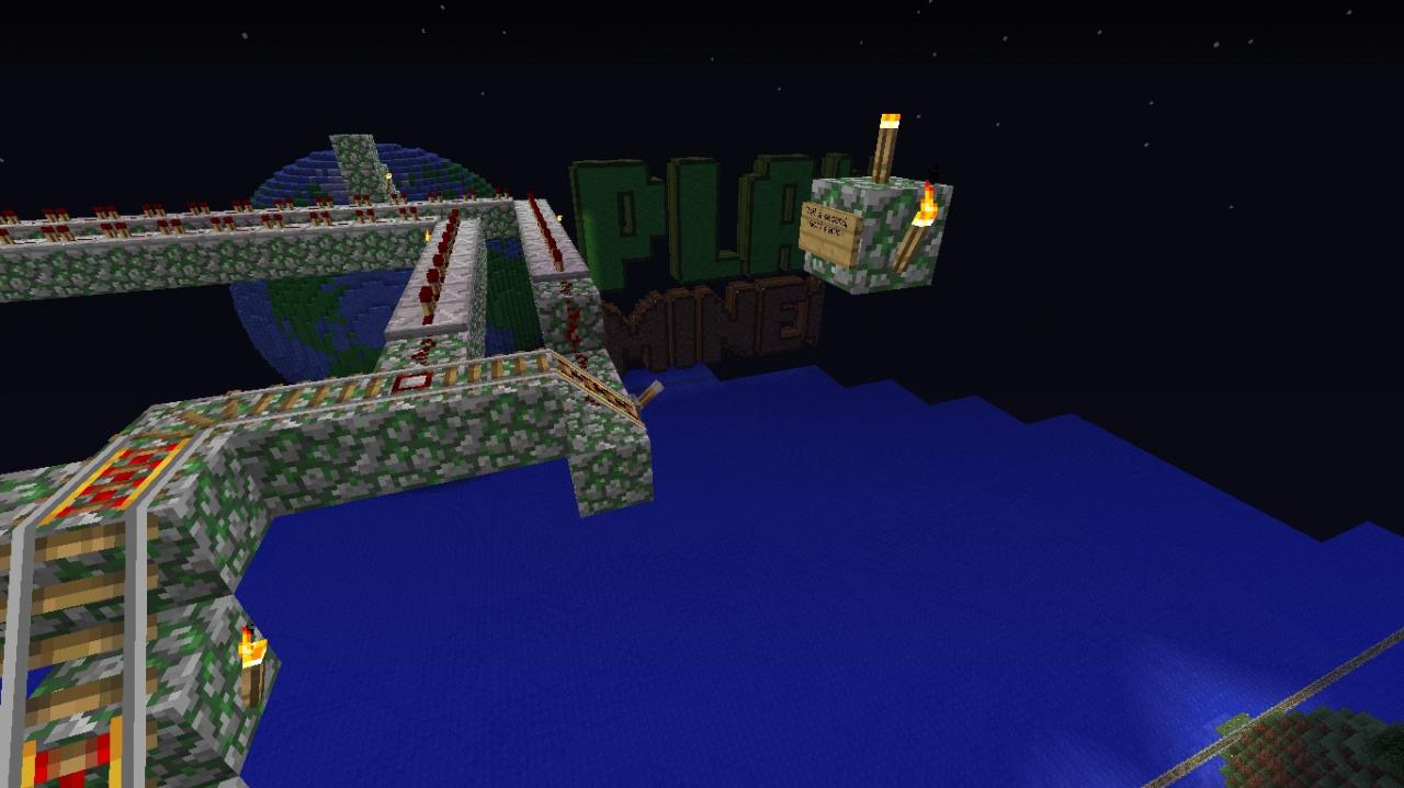 Fun and then peacefull rollercoaster Minecraft Map