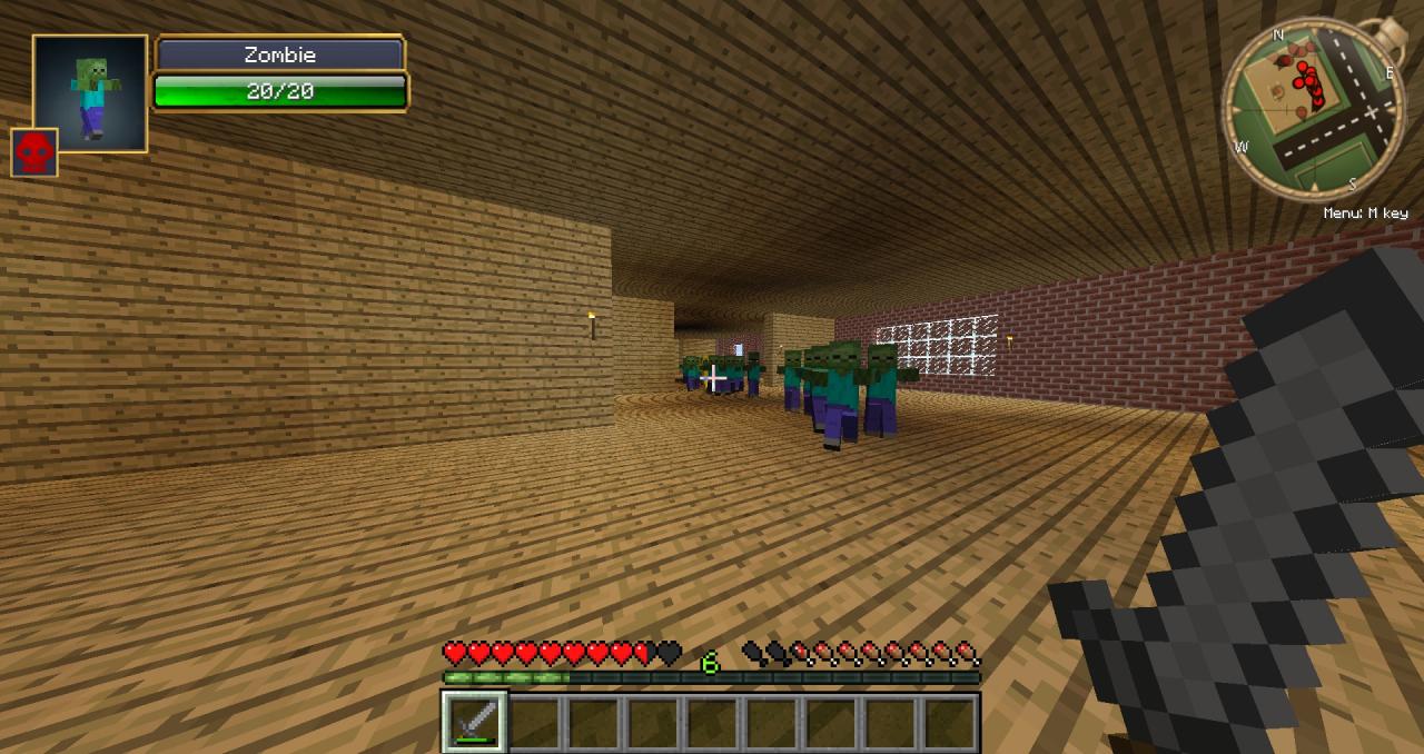 hotel rooms zombie survival map [HARD] Minecraft Map