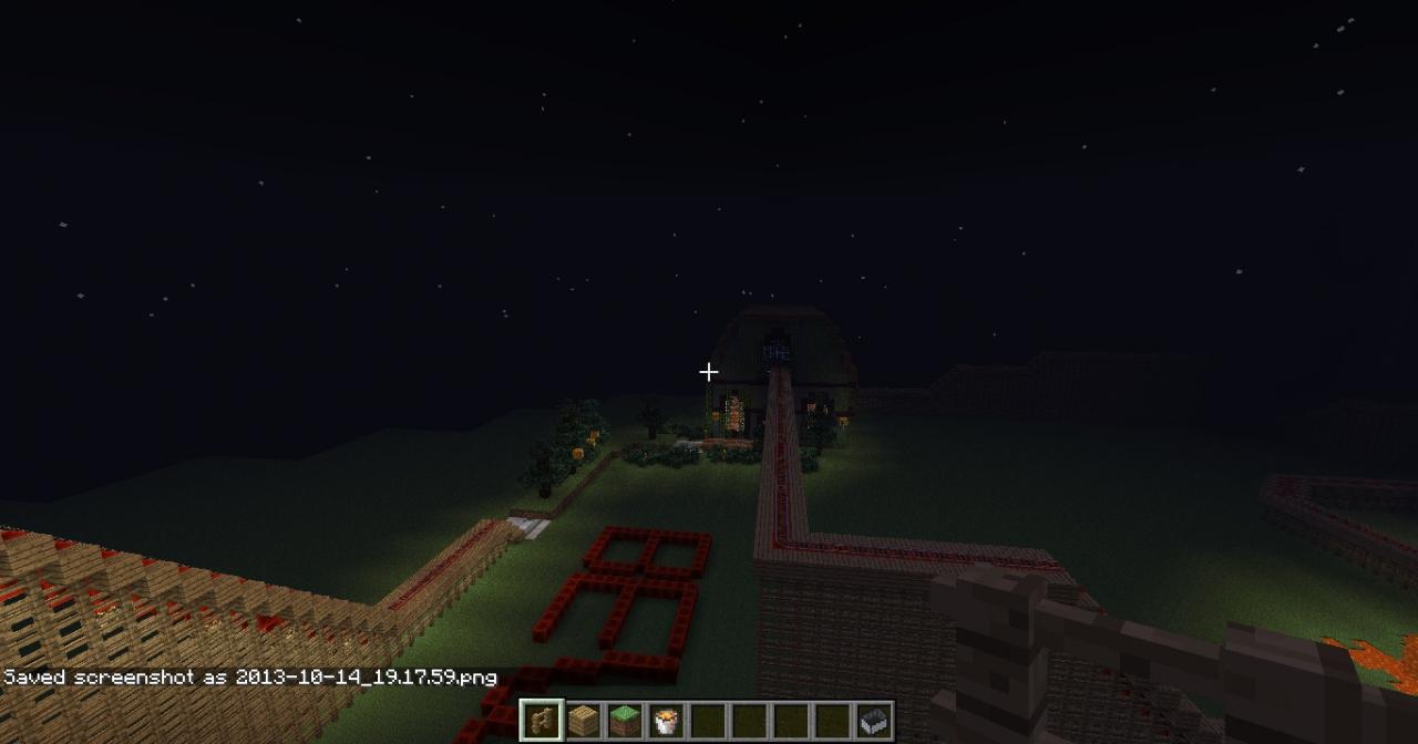 Halloween twist on the original roller coaster Minecraft Map
