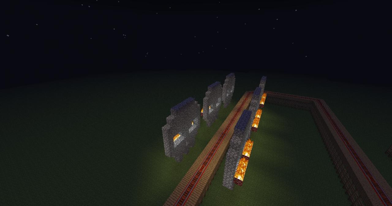 Halloween twist on the original roller coaster Minecraft Map