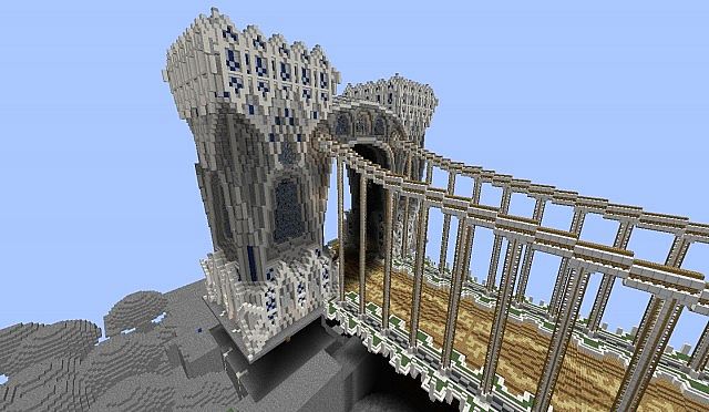 Medieval suspension bridge (not finished) Minecraft Map