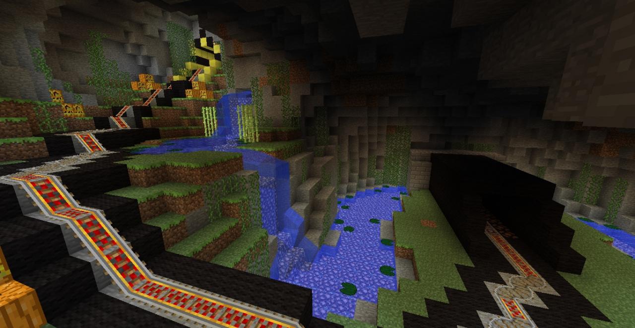 Rocky rollercoaster. Minecraft Map