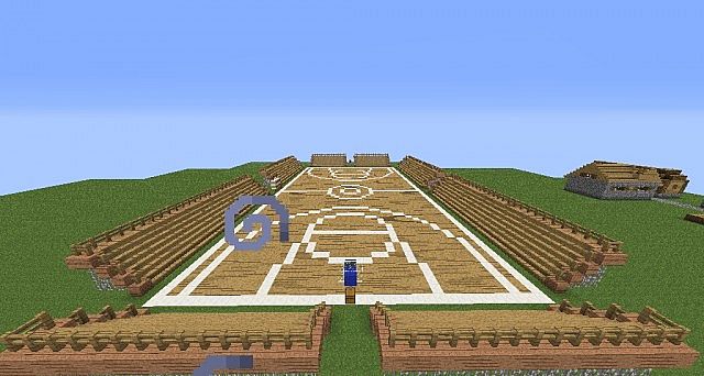 Craftetball (Basketball in minecraft) Updated!!! Minecraft Map