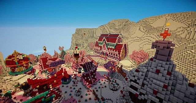 Candy land Minecraft Map