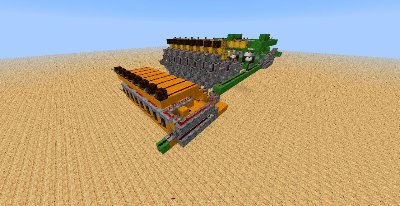 Compact multiplication 8-bit ALU module Minecraft Map