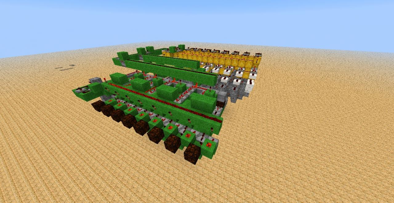 Compact multiplication 8-bit ALU module Minecraft Map