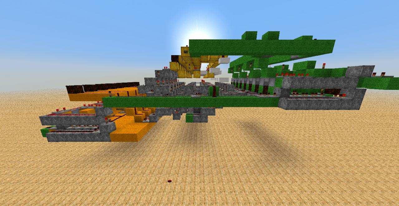 Compact multiplication 8-bit ALU module Minecraft Map